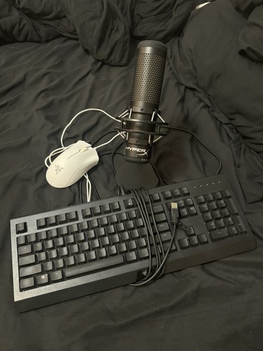 Razor Mouse & Razor Keyboard With HyperX Gaming Microphone. | eBay