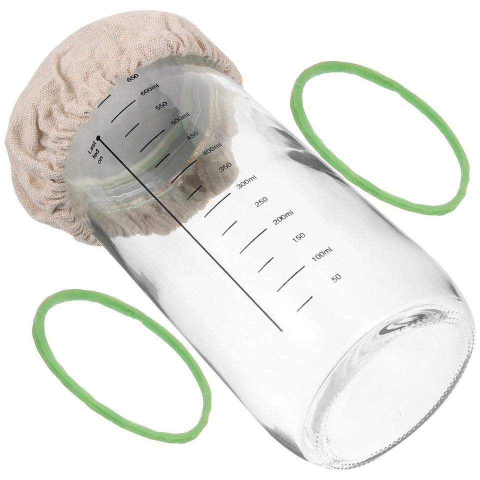 Sourdough Reusable Jar Practical Storage Container Jars for Starter ...