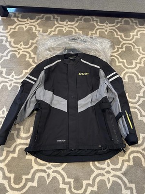 Klim Men’s Latitude Black and Gray Touring Jacket With D30 Armor Size ...