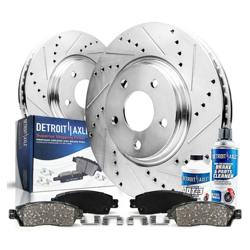 Detroit Axle 320mm Front Drilled Rotors + Brake Pads for 2015 Hyundai ...