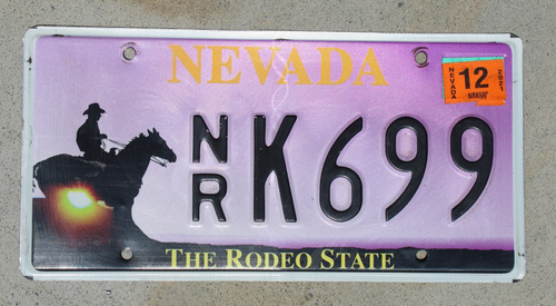 Nevada The Rodeo State License Plate | eBay
