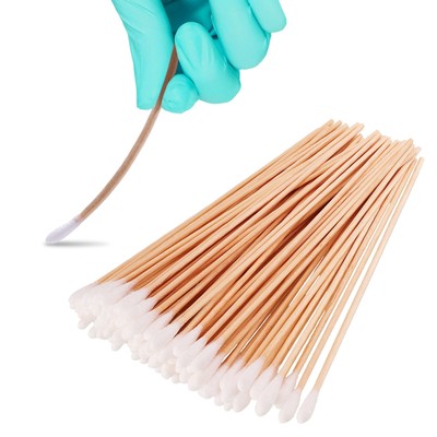 Cotton Swabs Bamboo Wooden Handles Cotton Tipped Applicator 3" & 6" | eBay