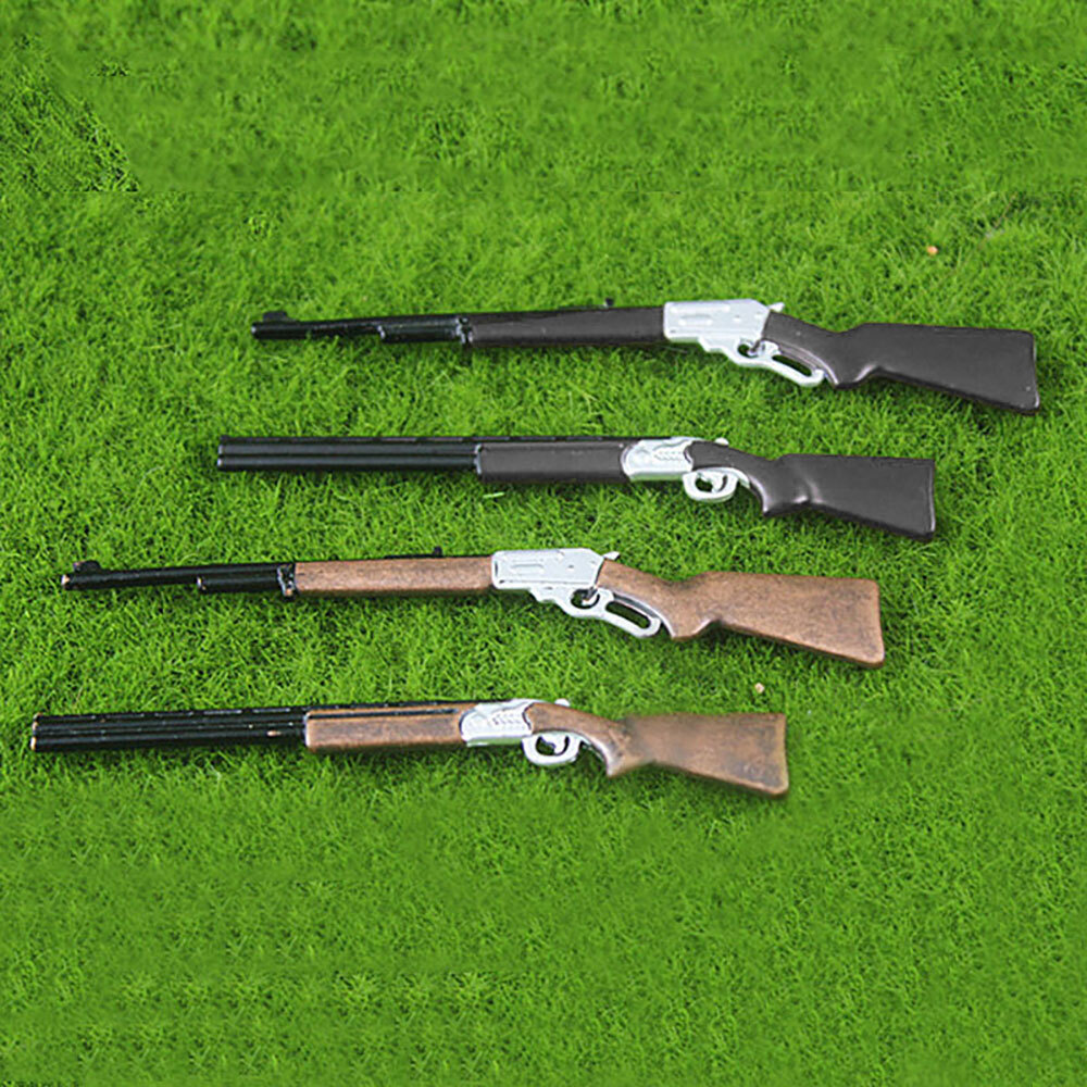 4PC Dollhouse 1:12 Scale Miniature Gun Rifle Shotgun Weapons Decor ...
