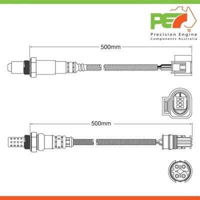 2x OEM Pre-Cat & Post-Cat Oxygen Sensors For BMW M6 F06 / F12 / F13 ...