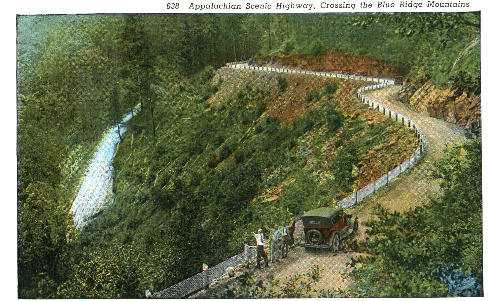 Appalachian Highway, Crossing the Blue Ridge Mts, North Carolina ...