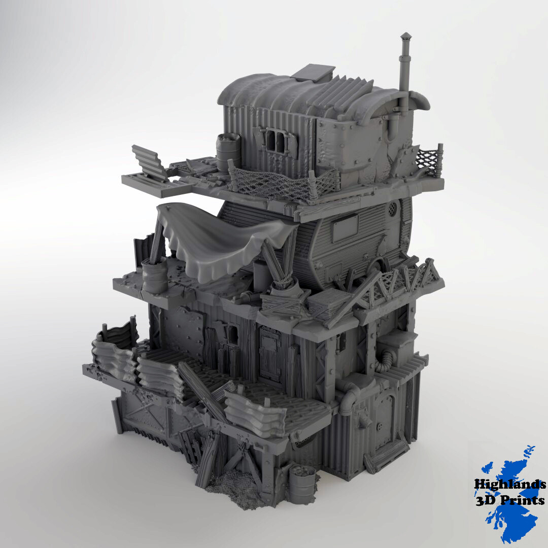 Slum Stacks Scatter Terrain Tabletop Gaming DnD 3DPrint 32/28/20/15/10 ...