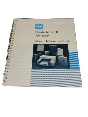 Hewlett Packard DeskJet 500 Printer Software Information Guide | eBay
