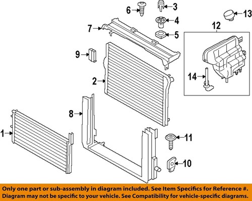 BMW OEM 11-17 X3 3.0l-l6 Radiator-upper Support Clip 17117595701 for ...