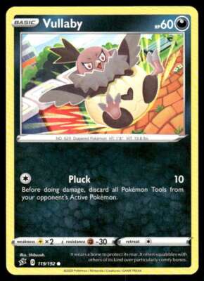 Pokemon TCG Vullaby 119/192 Common Rebel Clash trading card | eBay