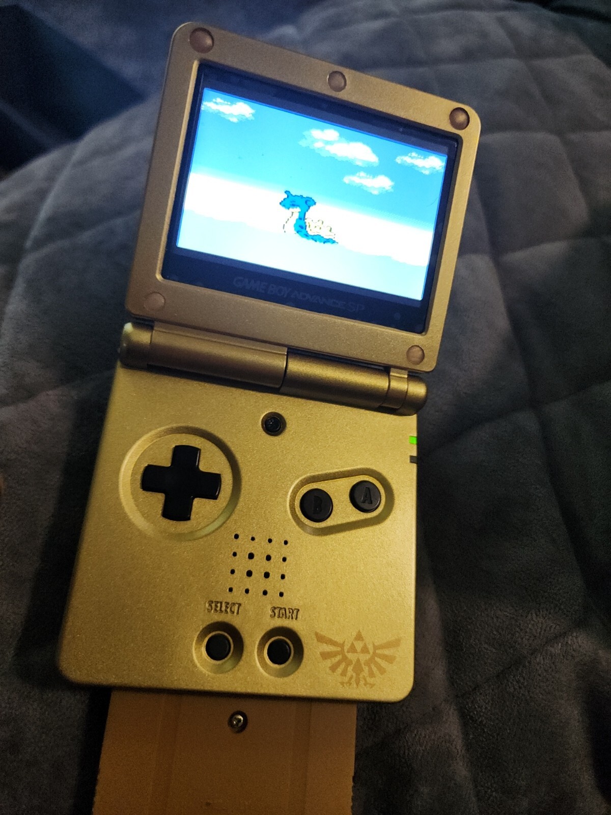 Game Boy Advance SP Zelda Gold Reshell! Huge Bundle! IPS V2 Light ...