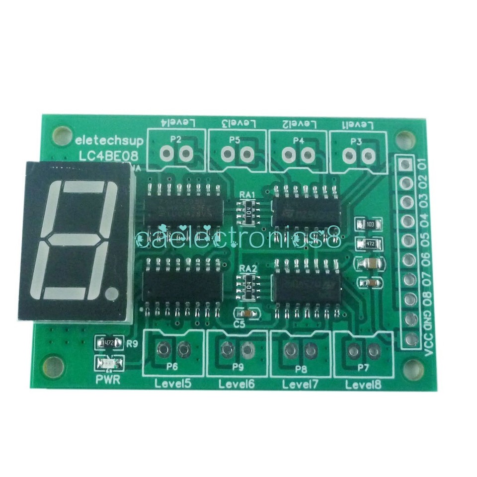 DC 5V 8 Ch Water Liquid Level Indicator Board Controller Sensor Switch ...