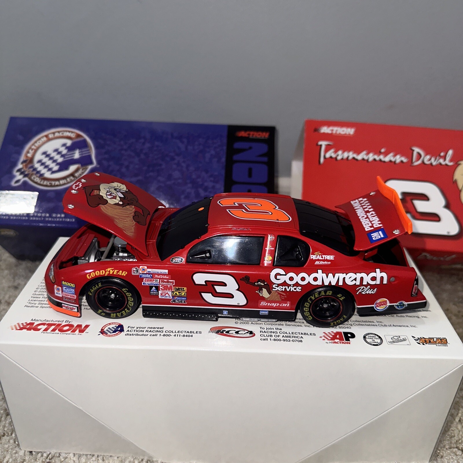 Dale Earnhardt Action SNAP-ON 2000 #3 GM Goodwrench “Taz” Monte Carlo 1 ...