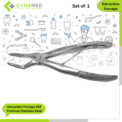 Cynamed Dental Extraction Forceps DEF Premium Stainless Steel | eBay