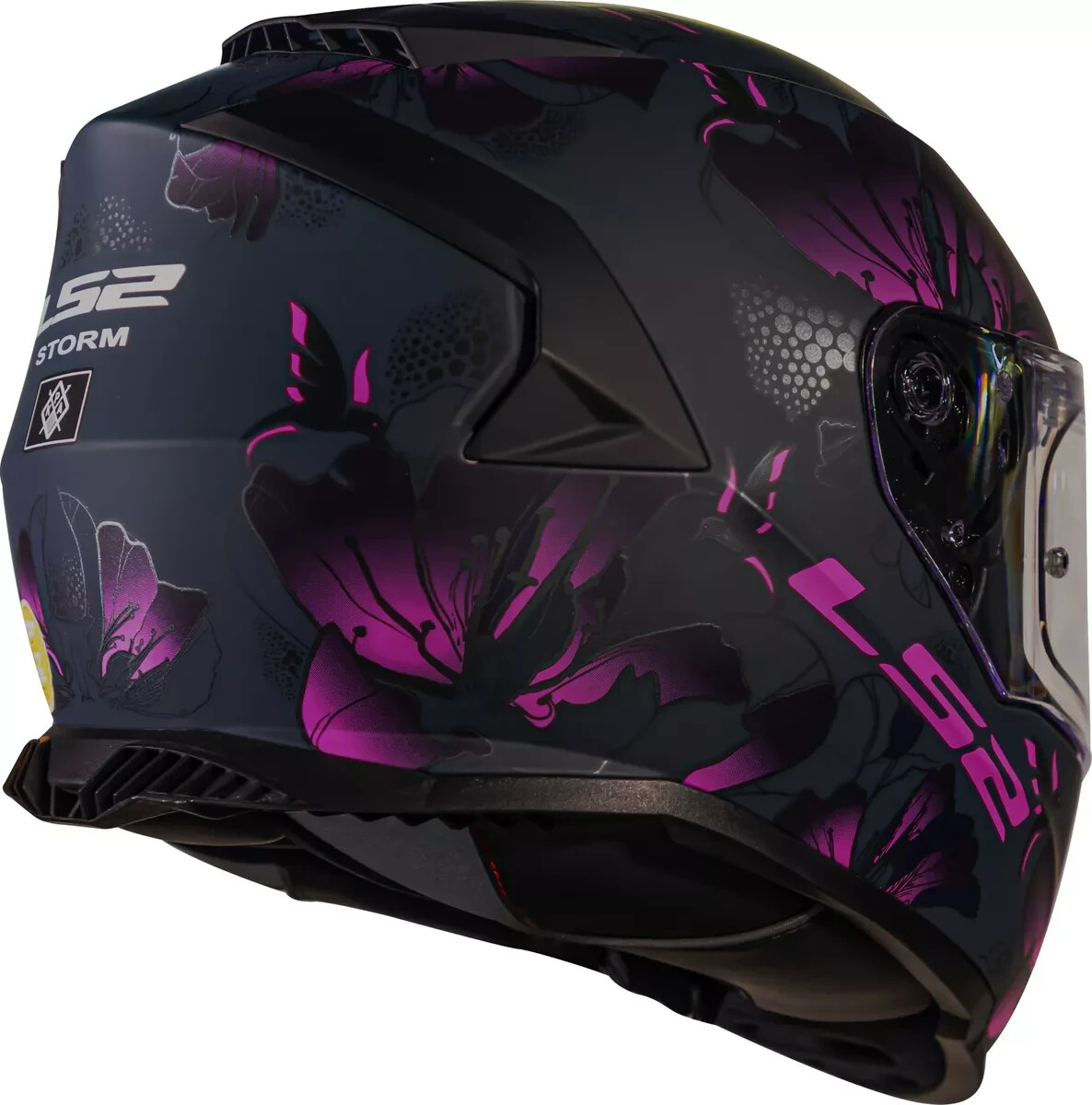 L Large LS2 STORM II BURST Full Face Road Motorbike Helmet Matt Pink ...