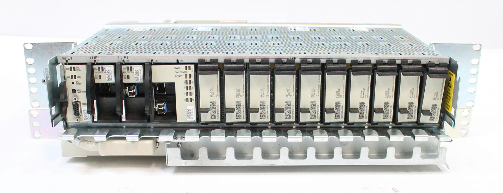 FUJITSU FC9681SFE1-I05 FW4100 DS1 Flashwave Shelf w 10x IFE1-FLE1 ...