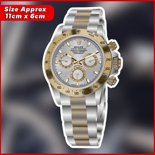 Rolex Vinyl Die Cut Sticker For Laptop Water bottle Car Ute 4x4 Mancave ...