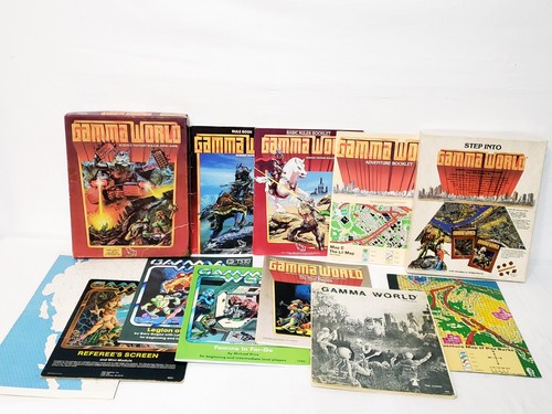 TSR Gamma World Boxed Fantasy Role-Playing Game RPG 1983 VTG W/Map Plus ...