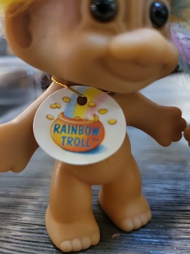 2 Vintage Rainbow Hair Troll Doll s Russ 3" Besties | eBay