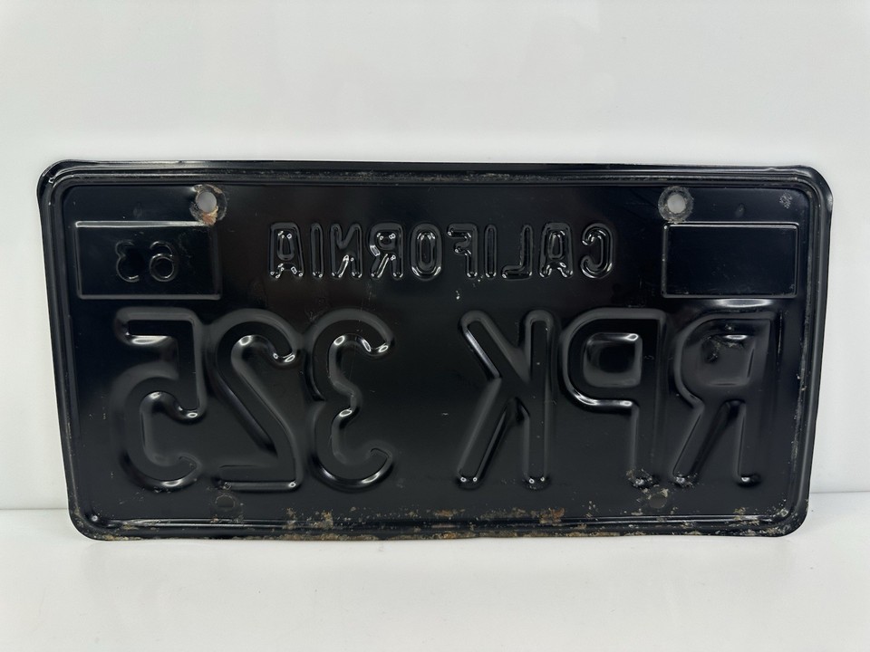 Vintage 1966 California License Plates Set RPK325 1963 Black USA HTF | eBay