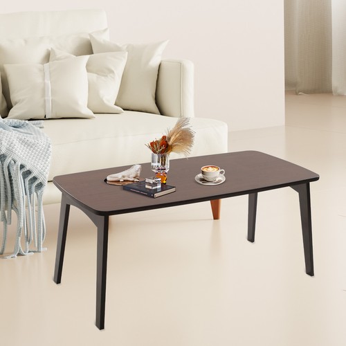 110 lbs Capacity Folding Floor Table Foldable Coffee Table Bamboo ...