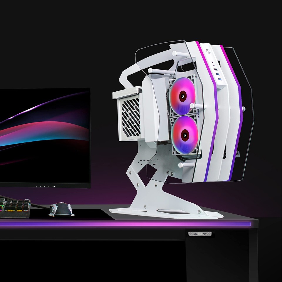 Innovative PC Case - ATX Tower Tempered Glass Gaming Computer Case with ...