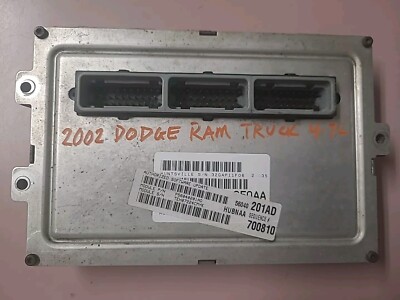 2002 DODGE RAM TRUCK 4.7L GAS ENGINE COMPUTER MODULE ECM ECU PCM ...