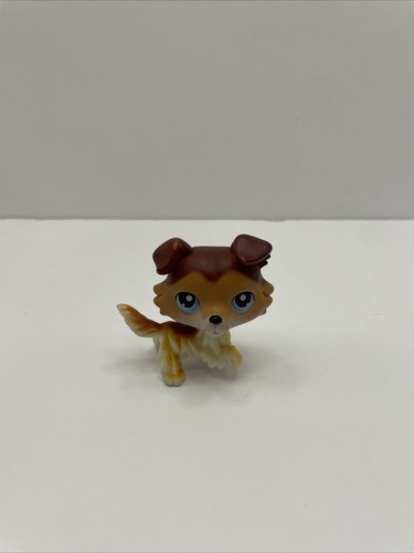 Littlest Pet Shop Collie #58 Authentic Paw Up Blue Eyes | eBay