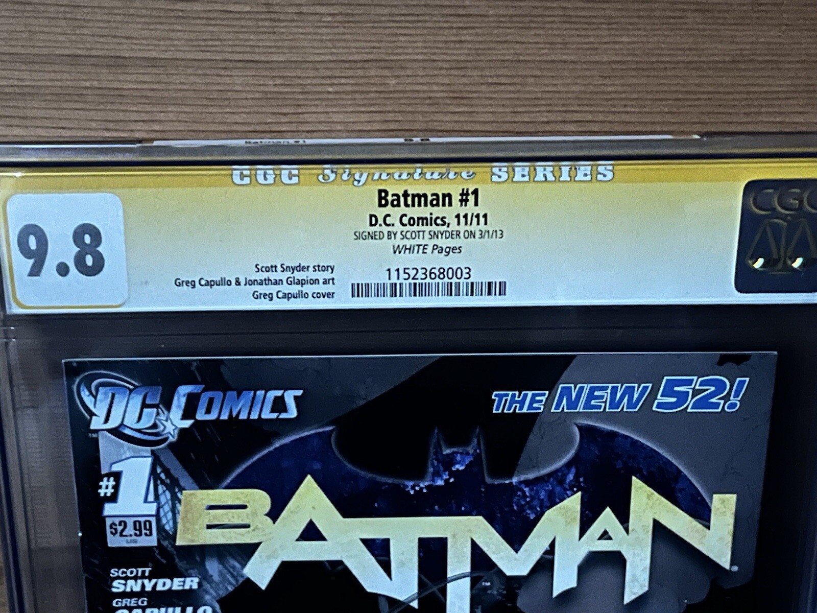 BATMAN #1 CGC SS 9.8 The New 52! 11/11 DC 1st Print HOT COMIC Signed | eBay