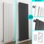 Vertical Radiator 1800 1600 Flat Panel Oval Column Central Heating Tall ...