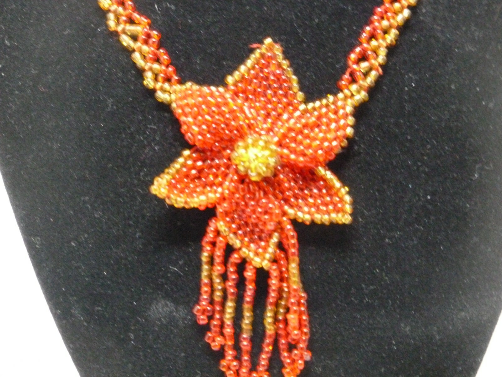 Nnp110 Pote mala Multi color glass beads hand work women Necklace ...