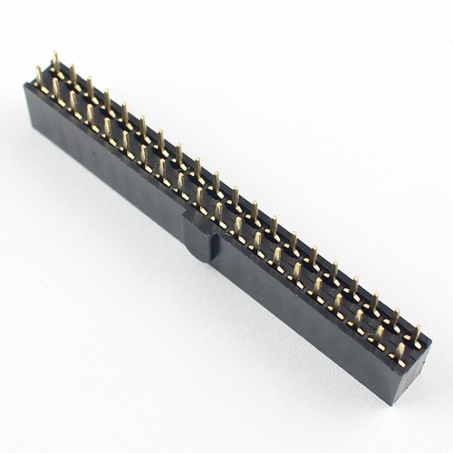 2Pcs 2.54mm Pitch 40P Female Header Strip Connector 2x20 40 Pin ...