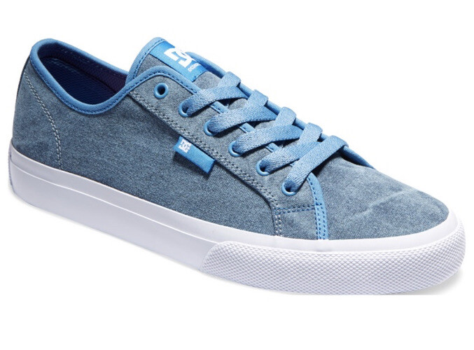 Dc manual Textile txse low Top Skate Shoe Blue Haze Mens 10 / Womens 11 ...
