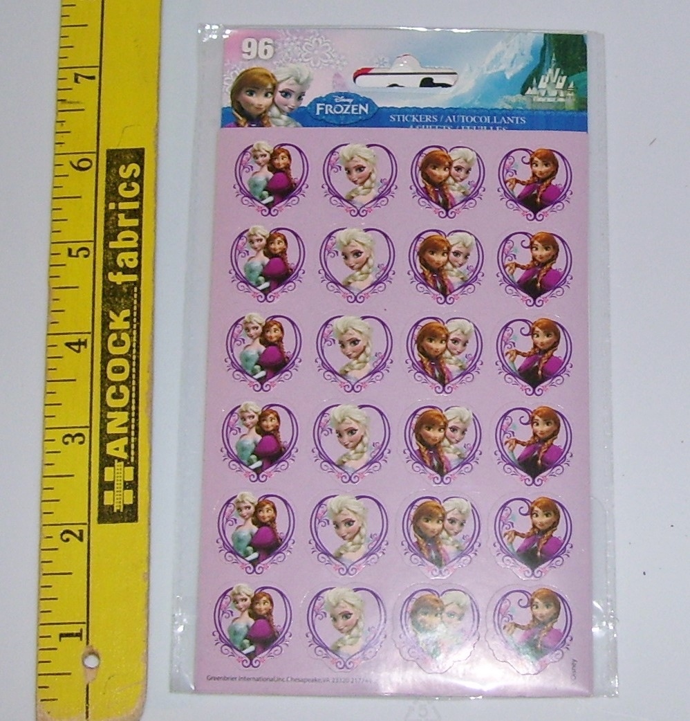 DISNEY FROZEN STICKERS FOR SCRAPBOOKING CRAFTS PARTY.NEW IN PACKAGE 96 ...