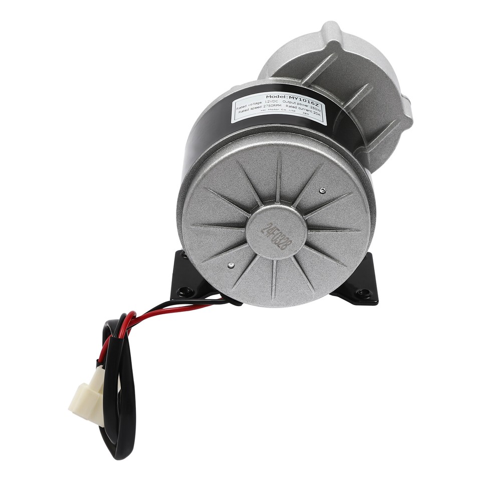 Brushed Motor Gear Reduction Electric Motor Gear Motor w/ Belt Pulley ...