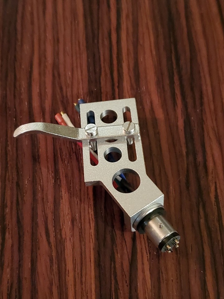 CNC Aluminum Angled Headshell , gold plated wires 30 piece Aluminum ...
