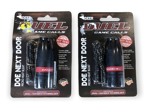 PAIR Duel Doe-Next-Door Micro Heat Bleat Deer Call | eBay