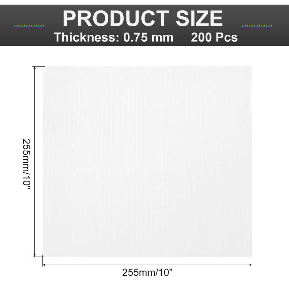 Foam Packing Pouches, 200 Pack 10" x 10" Bubble Pouches Cushion Foam ...