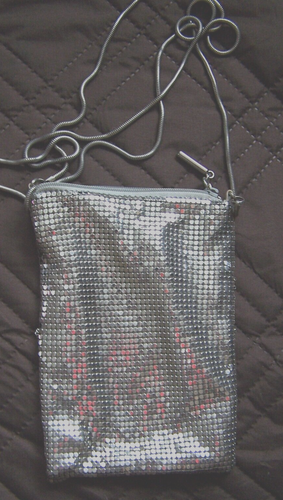 Vtg Silver Metal Mesh Flapper Art Deco Evening Purse Bag Made for Lord ...