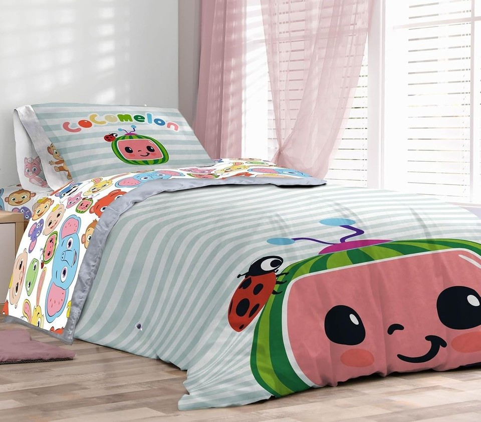 CoComelon "JJ and Friends" Kids Reversible Bed Set-AB0DK6R5TK65 ...