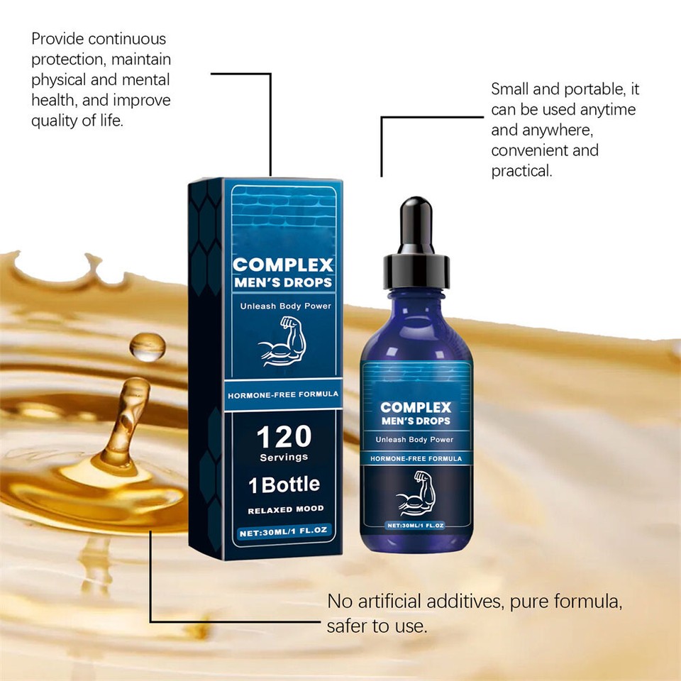USA Complex Men's Drops Secret Drops for Strong Men,Male Supplement ...