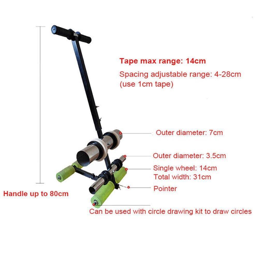 Tape Sticking Machine Hand Push Tape Marking Machine Court Road Marking ...