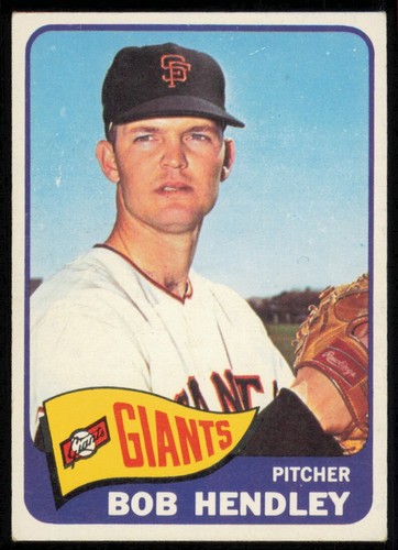 1965 TOPPS BOB HENDLEY SAN FRANCISCO GIANTS #444 EX-EXMT | eBay