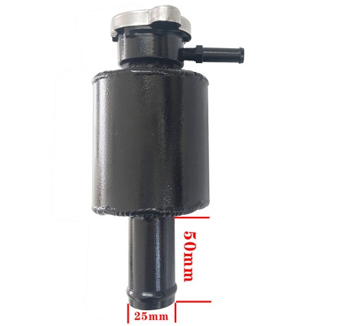 Universal Aluminum Radiator Coolant Overflow Expansion Header Tank ...