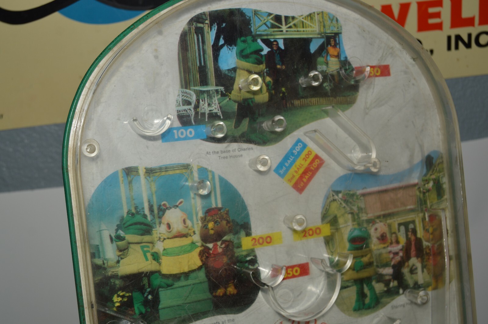 Vintage 1970s The New Zoo Review Game Toy Pinball Machine 22" RARE ...