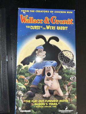 Wallace & Gromit The Curse of the Were-Rabbit 2006 VHS Dreamworks RARE ...
