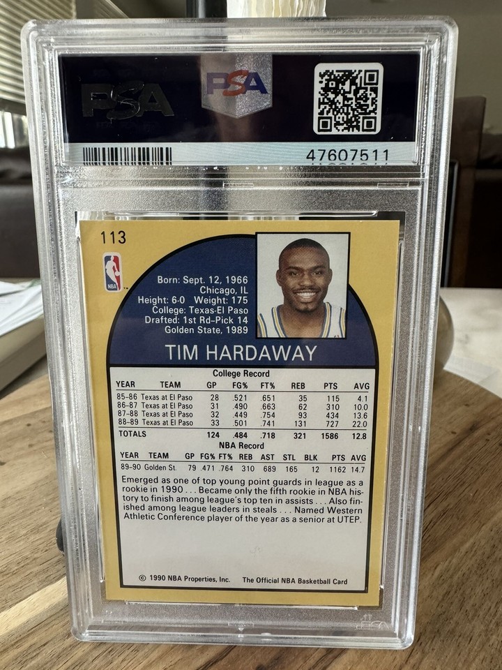 1990 NBA Hoops - #113 Tim Hardaway RC Rookie Card | eBay