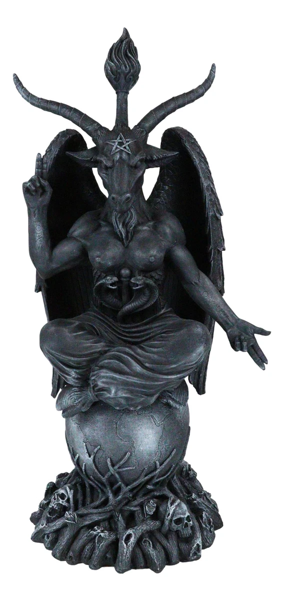 Baphomet Sabbatic Goat Idol Sitting On Globe Statue 10 X X , 52% OFF