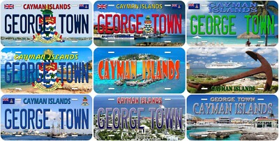 George Town Cayman Islands Aluminum Novelty Car License Plate | eBay