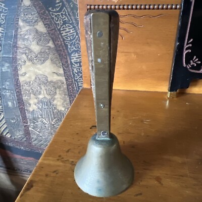 Antique Brass Bell With Original Iron Clapper, 5.5” Make Do | eBay