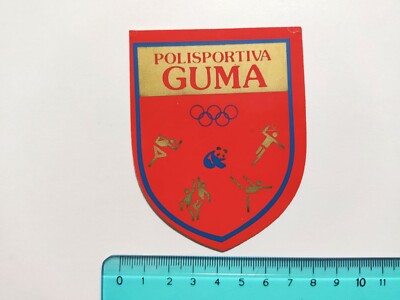 Adhesive Sports Club Guma Sticker Autocollant Aufkleber Vintage 80s ...